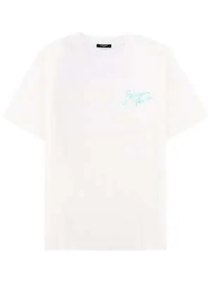 Balmain Logo Graphic Cotton T-shirt - White