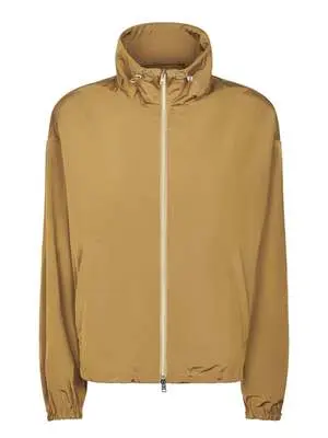 Herno Elegant High Collar Techno Taffeta Jacket For - Brown