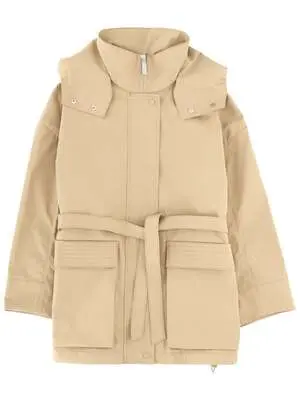 Herno Hooded Belted Utility Jacket