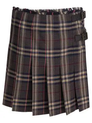Burberry Wool Mini Skirt - Black
