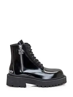 Palm Angels Leather Ankle Boots