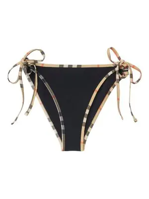Burberry Check Trim Swimsuit - Black