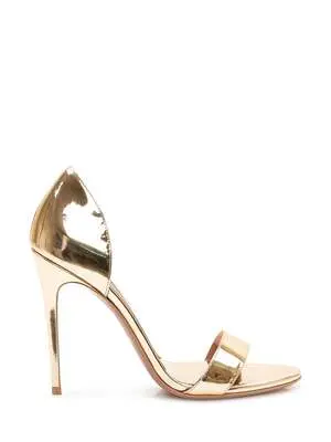 Paris Texas Stiletto Slingback Heels - Gold