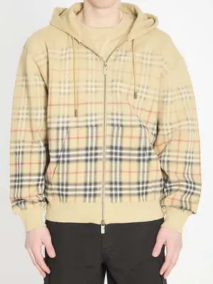 Burberry Checked Sweatshirts Hoodies For Men