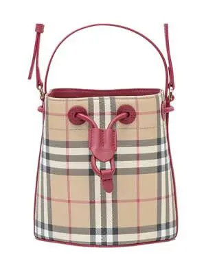 Burberry Mini Bucket Bag - Vntg Chk/ruby