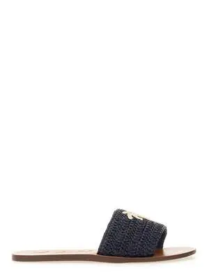Manebí Raffia Slide Sandals