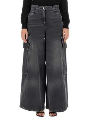 Palm Angels Wide Leg Bottoms For Women