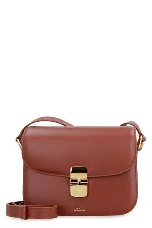 A.p.c. Grace Small Bag Smooth Leather - Brown