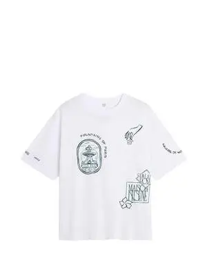 Maison Kitsuné Oversized Seasonal Tee Shirt For - White