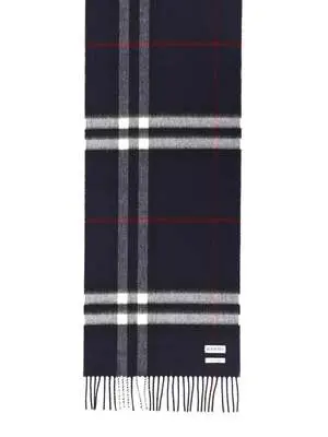 Burberry Cashmere Check Scarf - Black
