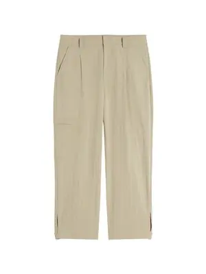 Maison Kitsuné Pleated Cargo Trousers - Tealeaf