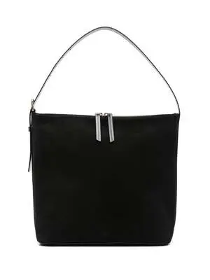 A.p.c. Mini Shoulder Bag With Adjustable Strap And Gold Metal Buckle - Black