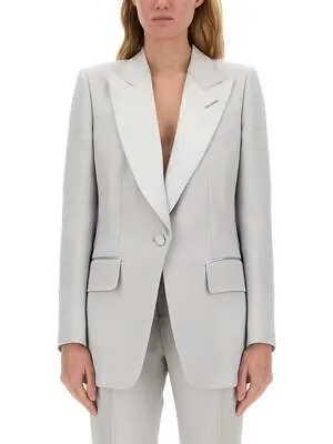 TOM FORD Single-breasted Tailored Blazer - Grey