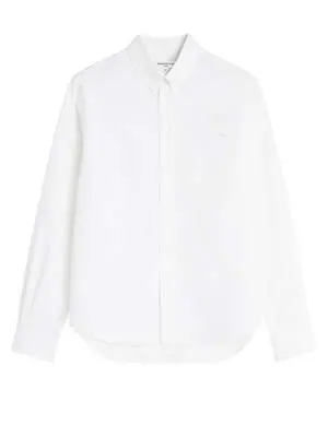 Maison Kitsuné Classic Cotton Shirt With Collar And Button Fastening For - White