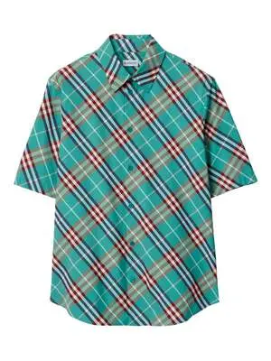 Burberry Short Sleeve Button-up Shirt, Size