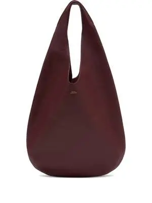 A.p.c. Leather Tote Bag With Embossed Logo - Rosso