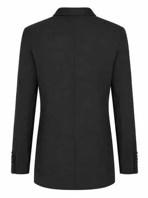Giorgio Armani Washed Silk And Linen Blend Tuxedo Jacket