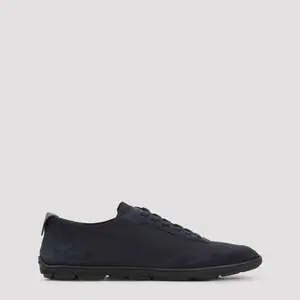 Giorgio Armani Asv Nylon And Suede Sneakers - Blue