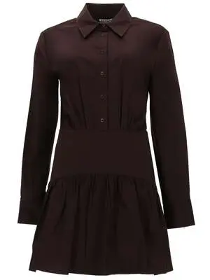 Staud Rocco Gathered Mini Dress