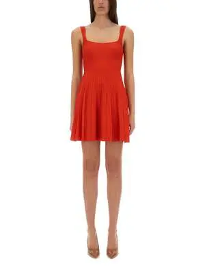 Staud Ellison Short Dress - Red