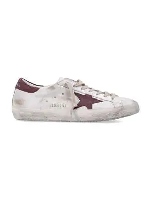 GOLDEN GOOSE Distressed Low-top Sneakers - White Red