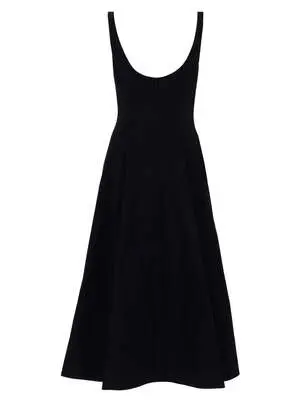 STAUD STAUD Sleeveless Fit-and-Flare Midi Dress