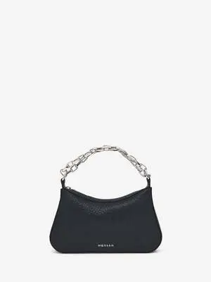 Alexander McQueen Mini T-bar Pouch Handbag - Blcksilver