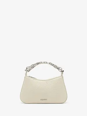 Alexander McQueen Elegant T-bar Mini Pouch Handbag - Creamsilve