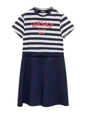 Versace Cotton Mini-dress - Blue