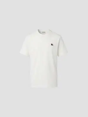Burberry Cotton T-shirt With Logo Detail - Chalk