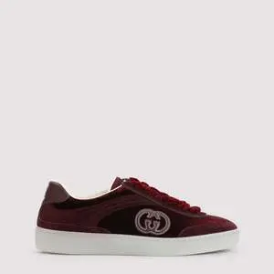 Gucci Velvet-effect Gg-logo Sneakers