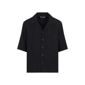 Alexander McQueen Multi-directional Shirt For Ss25 Collection - Black