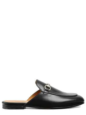 Gucci Leather Horsebit Slip-on Flats