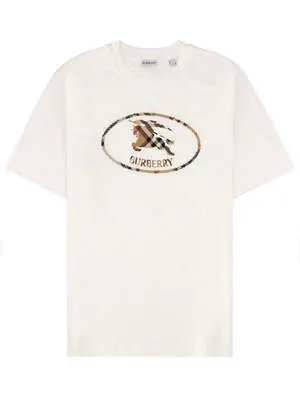Burberry Burberry Graphic Logo Cotton T-Shirt White