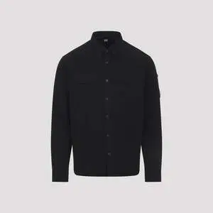C.P. COMPANY C. P. Company Pocket Detail Shirt - Black
