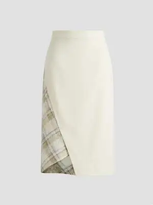 VIVIENNE WESTWOOD Midi Infinity Skirt With Plaid Detailing