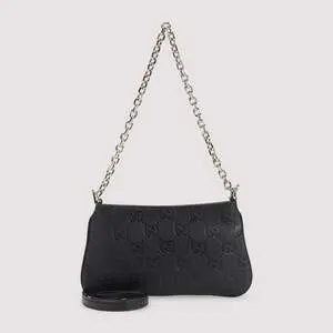 Gucci Gg Emblem Small Shoulder Bag - Black