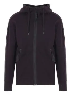 C.P. COMPANY Adjustable Goggle Hood Sweatshirt - Black
