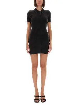 Alexander Wang Mini Polo Dress - Charcoal