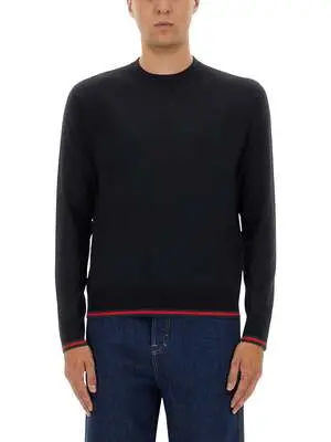 Gucci Wool Knit Jumper With Web Detailing