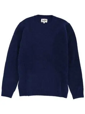 MC2 SAINT BARTH Wool Blend Crew Neck Pullover - Blue