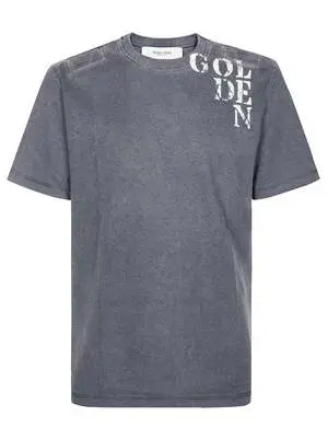 GOLDEN GOOSE Script Graphic T-shirt - Blu