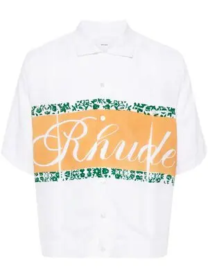 Rhude Linen Cuban Shirt - Ivory