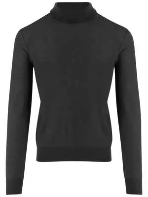 Saint Laurent Wool Turtleneck Sweater - Black