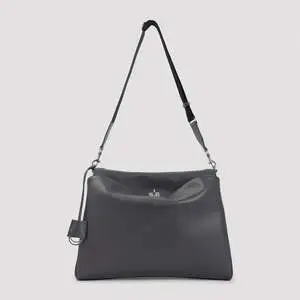 Balenciaga Leather Rodeo Medium Messenger Bag - Grey