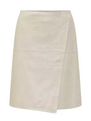 Loulou De Saison Mini Lambskin Skirt For Spring/summer 2026 - Ivory