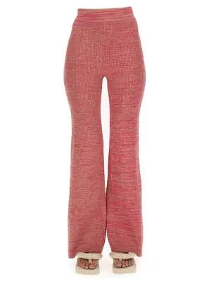 Remain Birger Christensen Ribbed Elastic Waistband Trousers - Pink