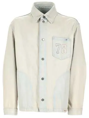 GOLDEN GOOSE 78" Embroidered Cotton Sport Jacket