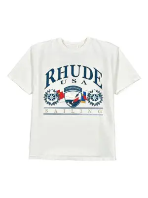 Rhude Sailing Graphic Tee - Vintblwhit