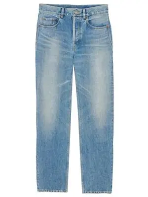 Saint Laurent Button Closure Jeans With Belt Loops - Blue